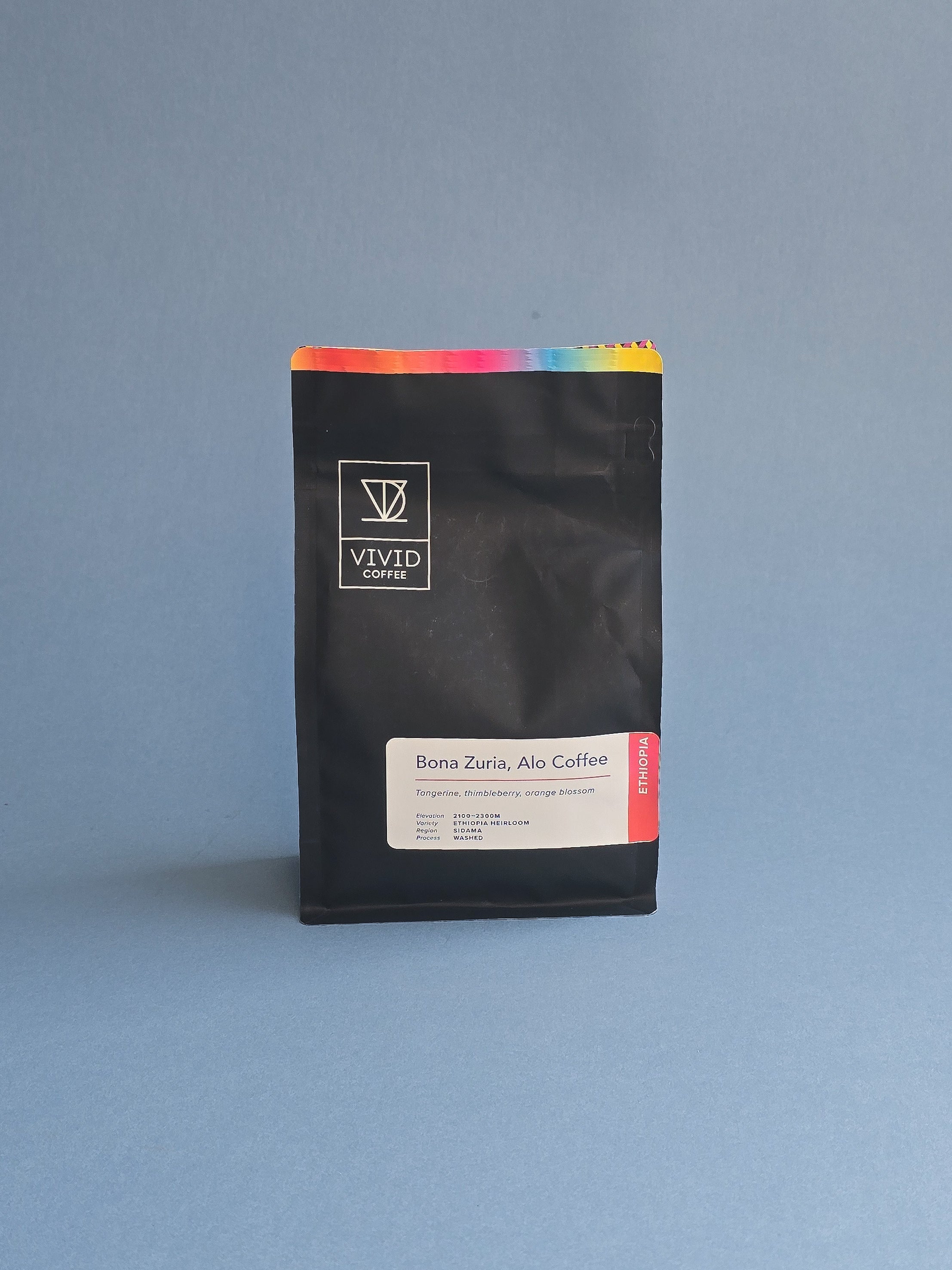 Vivid Coffee- Bona Zuria, Alo Coffee, Ethiopia 10oz – Norma Supply Co.